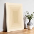 Beige Gradient Squares Canvas Wall Art for Living Room, Softness Layers ...