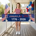 America 250 Porch Banner 18x79 Inch US National Banner Large Wall ...
