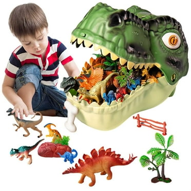Wisairt Dinosaur Toys for kids,53 PCS Dinosaur Play Set with Activity Play Mat,Dinosaur Figures ...