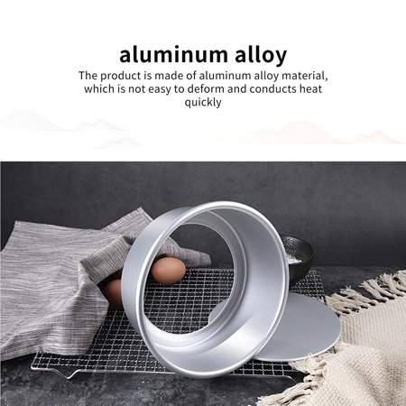 6inch Aluminum Alloy Round Cake Pan with Detachable Bottom Easy Clean ...