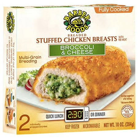Barber Foods: Broccoli & Cheese 2 Servings Stuffed Chicken Breasts, 10 ...