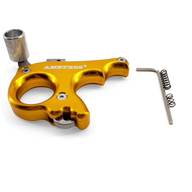 AMEYXGS Three-finger Grip Releaser Manual Compound Bow Grip Yellow ...