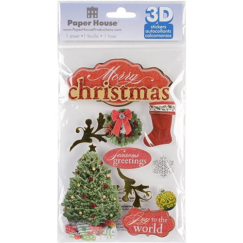 Paper House 3D Sticker - Walmart.com