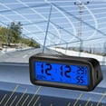 Solar Car Clocks For Dashboard Digital LCD Clock Date Week Temperature ...