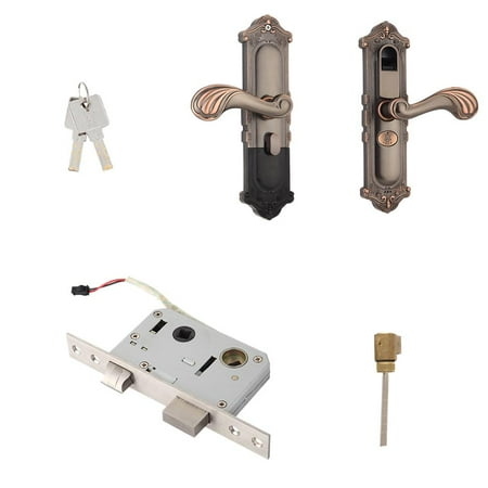 Nordic Style Fingerprint Mechanical Key Entry Door Lock Improvement ...