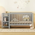 Sesslife 2-In-1 Convertible Crib, Baby Bed, Converts from Baby Crib to ...