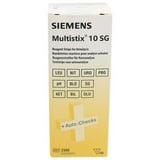 Siemens Multistix 10 SG Urine Test Strips, 100 Count, Glucose, Ketone ...
