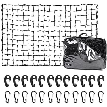 Hyper Tough Bungee Truck Cargo Net for Pickup Truck Bed, with 22 ...
