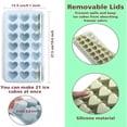 ACDANC 2026 New Heart Shape Ice Cube Tray, 21 Holes Silicone Ice Cube ...
