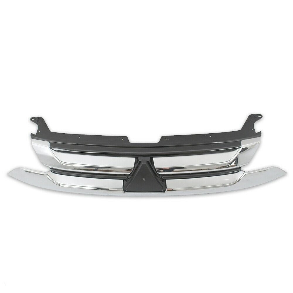 LABLT Chrome Front Bumper Grille for 2017 2018 Mitsubishi Outlander ...