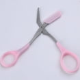 Eyebrow Trimmer Scissors with Comb, Small ABS Brow Grooming Repair ...