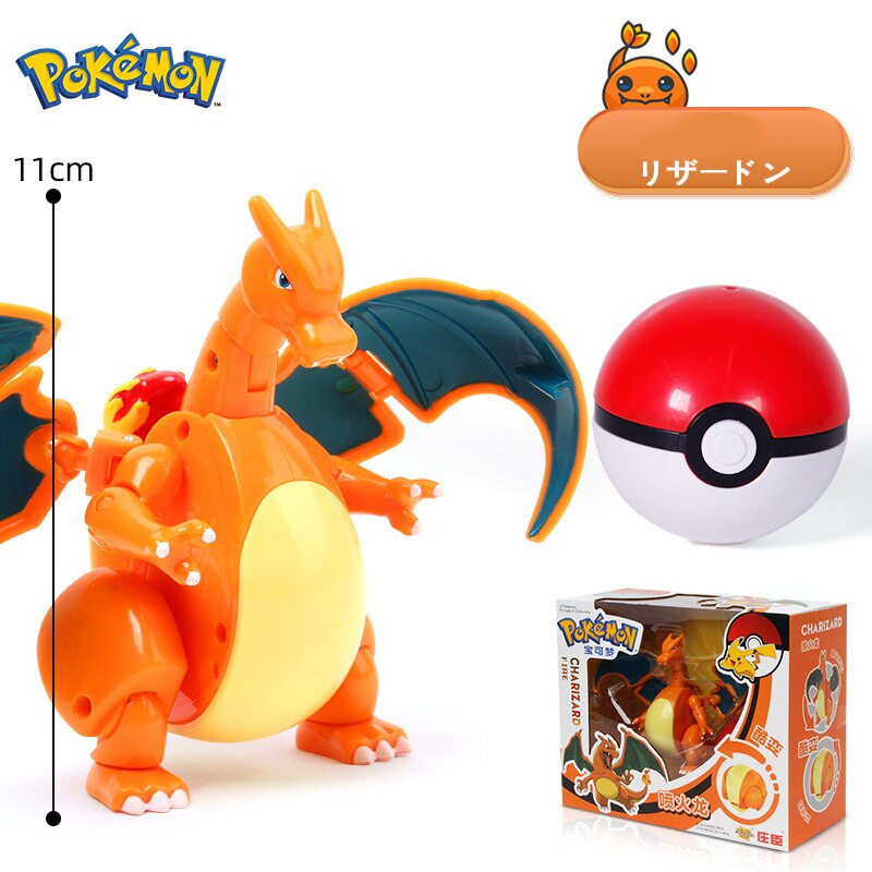 Pokemon Figures Genuine Original Box Deformation Toy Anime Figure ...