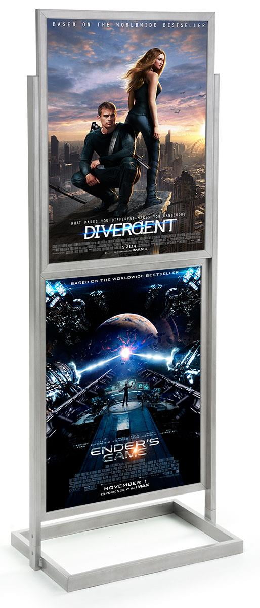 Double Sided Poster Sign Holder for Up To Four 22 x 28-Inch Posters or ...