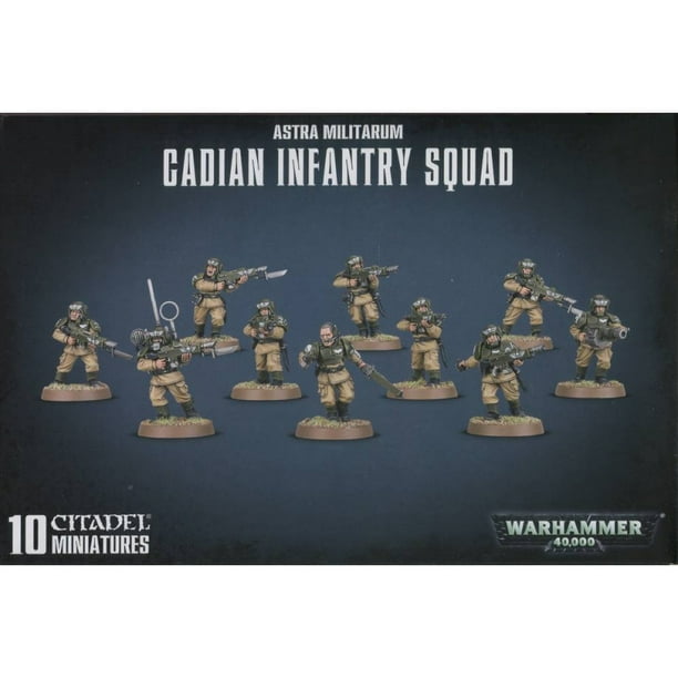 Warhammer 40K: Astra Militarum Cadian Infantry Squad - Walmart.com ...
