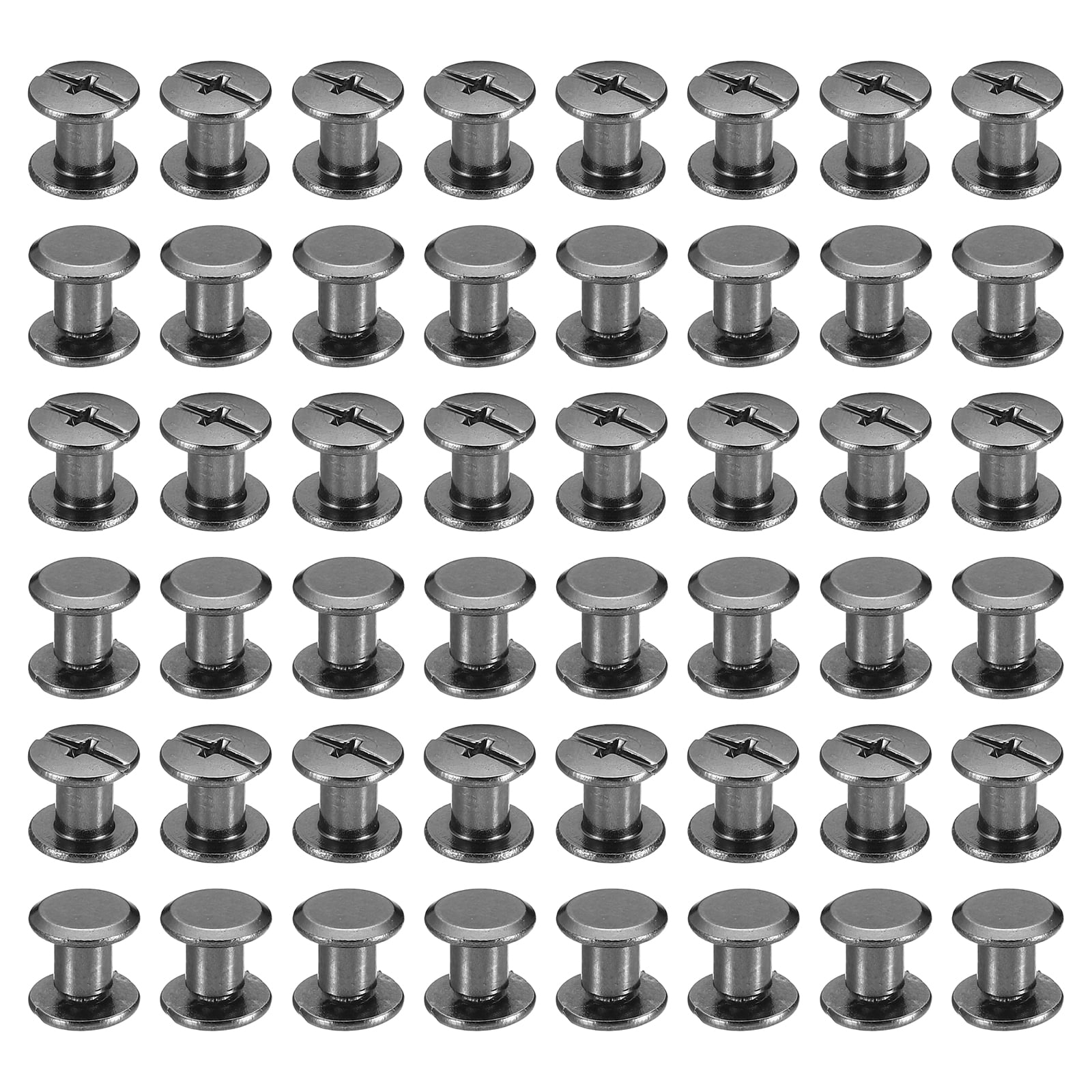 Click here for Unique Bargains 100 Sets Chicago Screws  M5x6mm Ni... prices