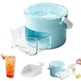 Compact Portable Ice Maker With Lid, 25 Cube Tray With Handle, Ice ...