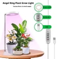 Agiufgs Plant Grow Light 3.54 in Diameter, Full Spectrum with Dimmable ...