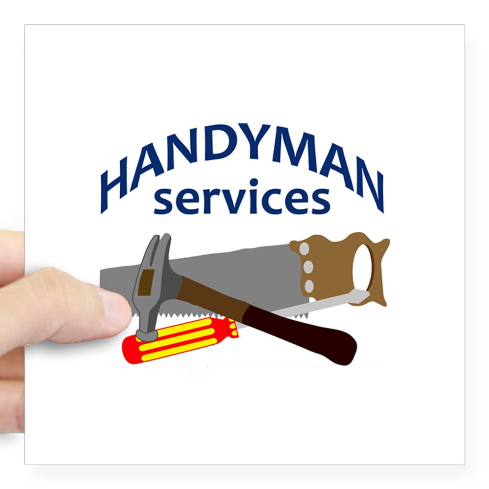 CafePress - HANDYMAN SERVICES Sticker - Square Sticker 3" x 3 ...