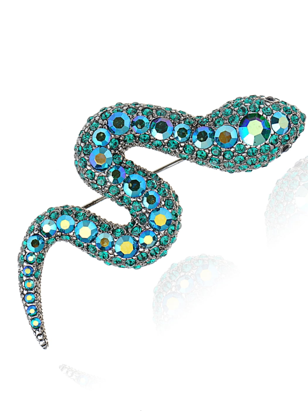 Fashion Green Crystal Rhinestone Python Serpent Slither Snake Costume ...
