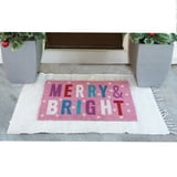 Calloway Mills 107562436 Pink Merry & Bright Doormat 24" x 36 ...