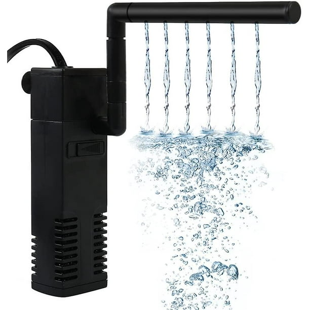 Aquarium Internal Filter, Adjustable Flow Rate Aquarium Filter With ...