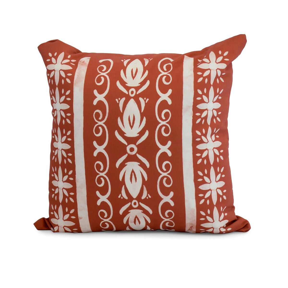 Simply Daisy, 20 x 20 Inch, Cuban Tile 2, Geometric Print Pillow, Red ...