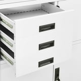 vidaXL Filing Cabinet Storage File Cabinet with Shelves for Living Room ...