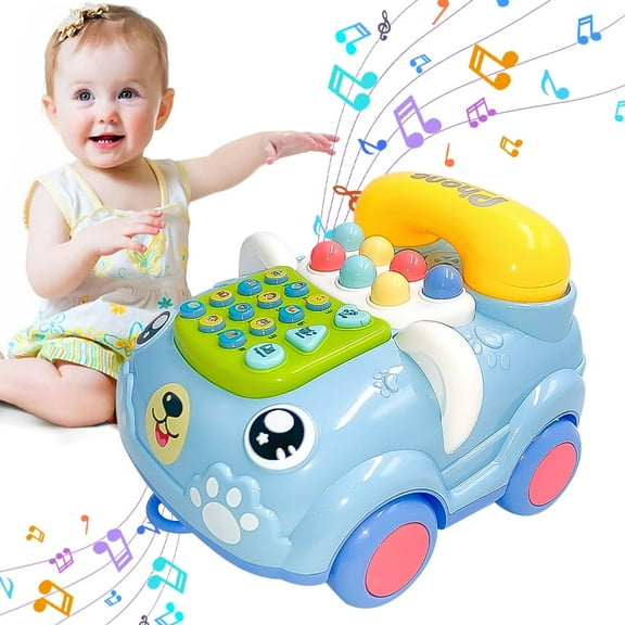 Battat Croco Pop Piano Toy Keyboard with Songs Sounds Lights, Baby and ...