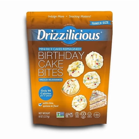 Drizzilicious Lemon Cake Mini Rice Cakes, 8 oz - Walmart.com