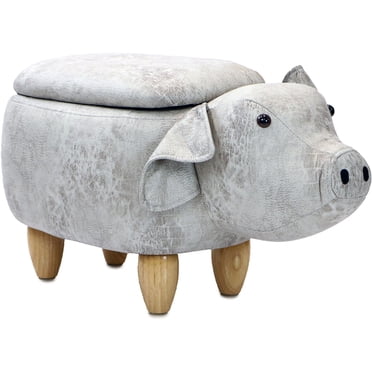 Critter Sitters 15-In Seat Height Tan Elephant Animal Shape Storage ...