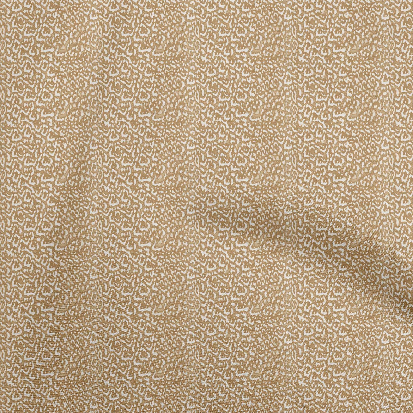 oneOone Viscose Chiffon Beige Fabric Animal Skin Sewing Material Print ...