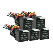 High Quality 12V Relay 4 pin with Socket Base/Wires/Fuse Included 30A ...