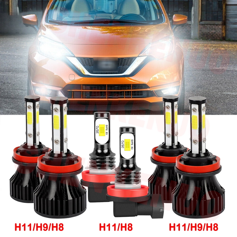 H9 H11 High&Low Beam for Nissan Versa 2020-2021 LED Headlights Fog ...