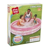 Play Day Inflatable Pink Unicorn 3-Ring Pool for Kids, 65" x 14.5 ...