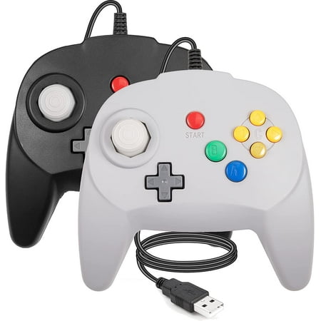 XYCCA Wired USB Controller for N64 Games, Classic USB Gamepads Joystick ...