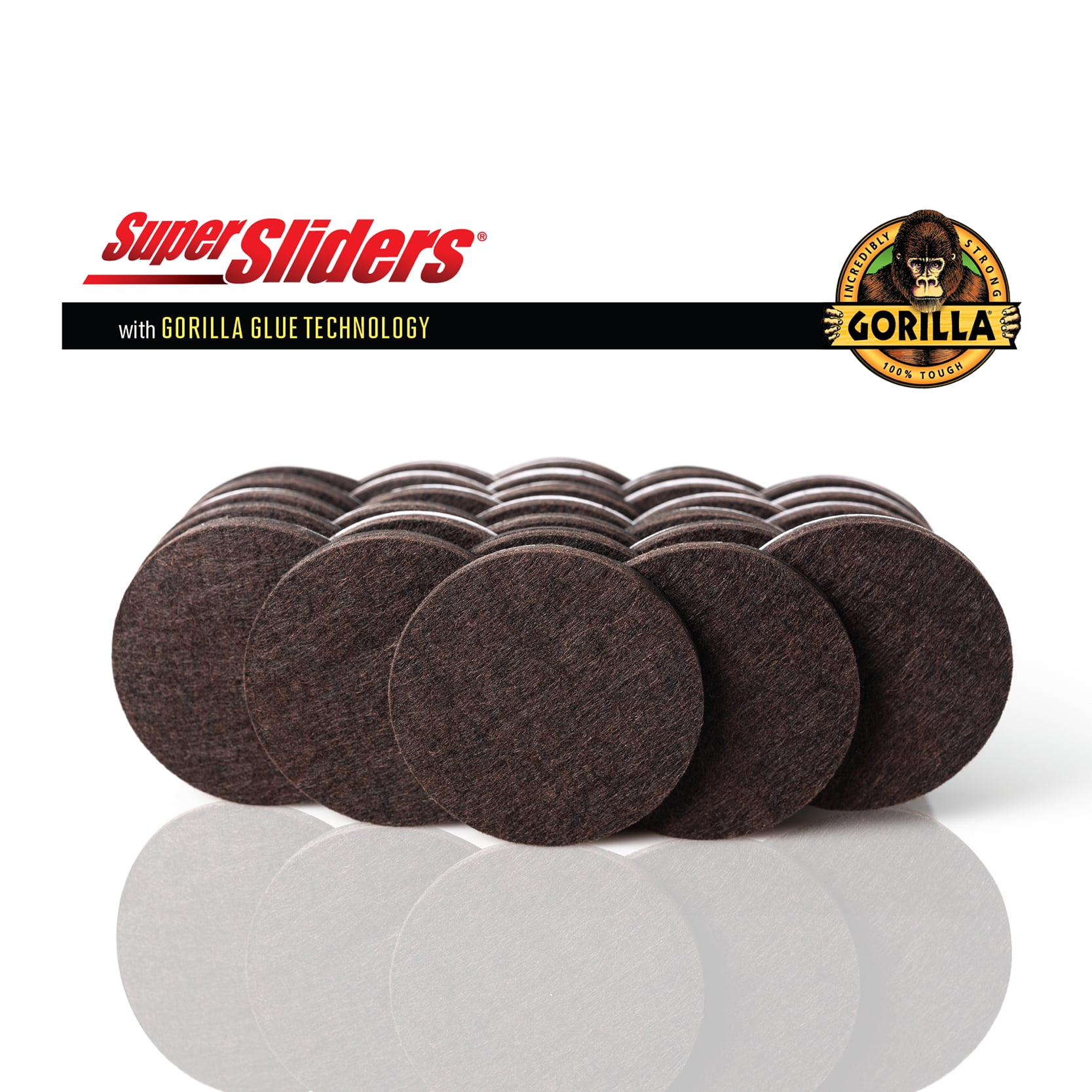 Super Sliders Super Sliders x Gorilla Glue 2 3/4" Round Felt Pads for ...