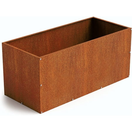 Corten Steel Planter Box Industrial & Heavy Duty - Modern Farmhouse ...