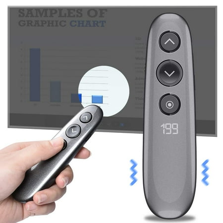 Wireless Presenter Highlighting Magnify LED LCD Mac Digital Pointer Air ...