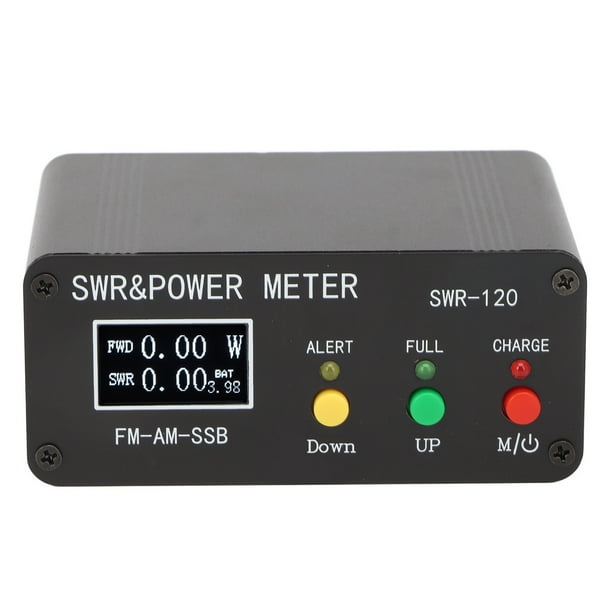 SWR Meter, Standing Wave Meter Short Wave 1.8MHz-50MHz Digital Display ...