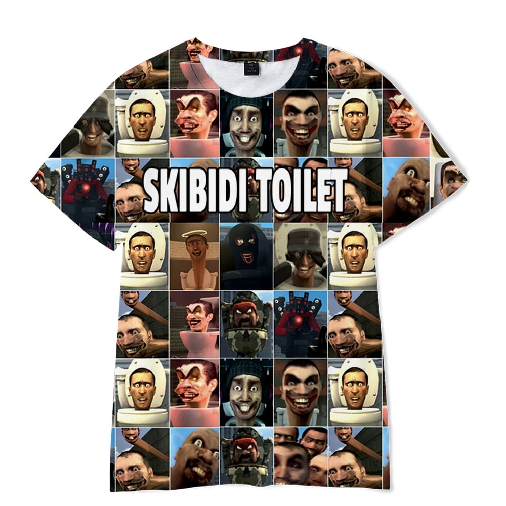 Skibidi Toilet Merch T-Shirt Tee Cosplay Men/Women Summer Sweatshirt ...