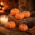 5 Pack 2.8" Mini Artificial Assorted Pumpkins, Mini Fake Pumpkins ...