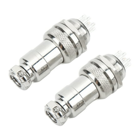 Aviation Plug Socket Cable Connector, Panel Mount Zinc Alloy Shell AC ...