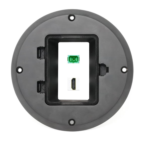 RiteAV SC-APC-SX HDMI Floor Box Wall Plate with Power Outlet [Black ...