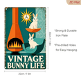 8x12 Inches Vintage Bunny Life Retro Poster Wall Art, 1950s Mid-Century ...