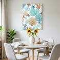 Coral Stars Canvas Wall Art for Living Room, Summer Sea Teal Green ...