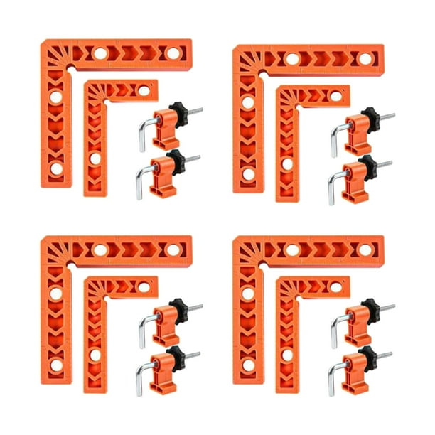 jinwen 90 Degree Corner Clamps 3" 4" Positioning Squares for Boxes ...