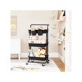 SONGMICS Rolling Cart, 3-Tier Storage Cart, Storage Trolley with Handle ...
