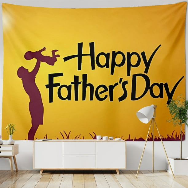 Kingque Happy Fathers Day Backdrop Banner Decoration Extra Large