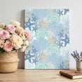 Blue Green Sea Canvas Wall Art for Living Room, Nautical Coastal Ocean ...