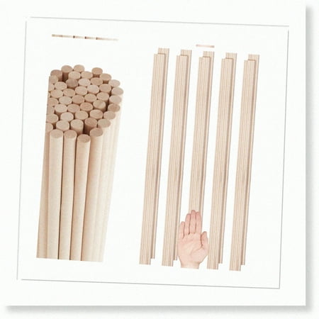 Wooden Wonder Rods - 40 PCS 24 Inch Dowel Rods for Crafts, Balsa Wood ...